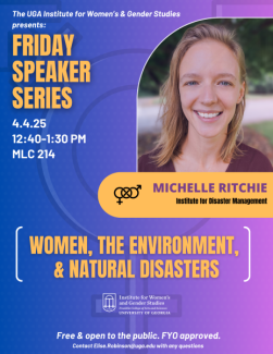 Friday Speaker Series: Michelle Ritchie | Institute for Women's Studies